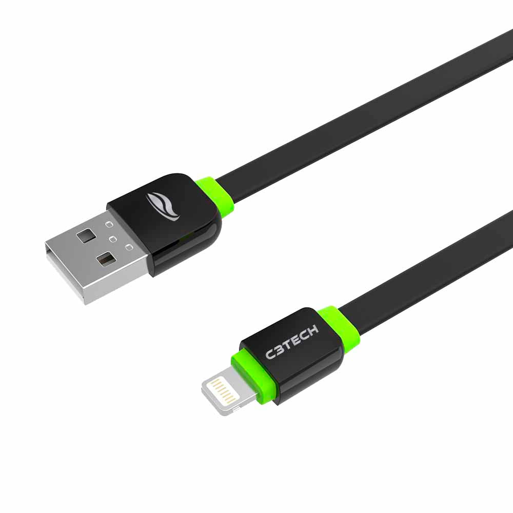 Cabo USB X Iphone 2,0A 1M Preto C3 Tech C3 tech - UN - Atacado São ...