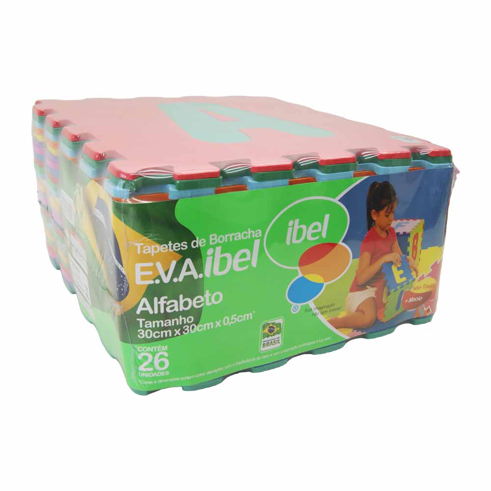 Tapete alfabeto E.V.A GD 30x30x0,5cm 1450 Ibel - 26PÇ - Atacado São ...
