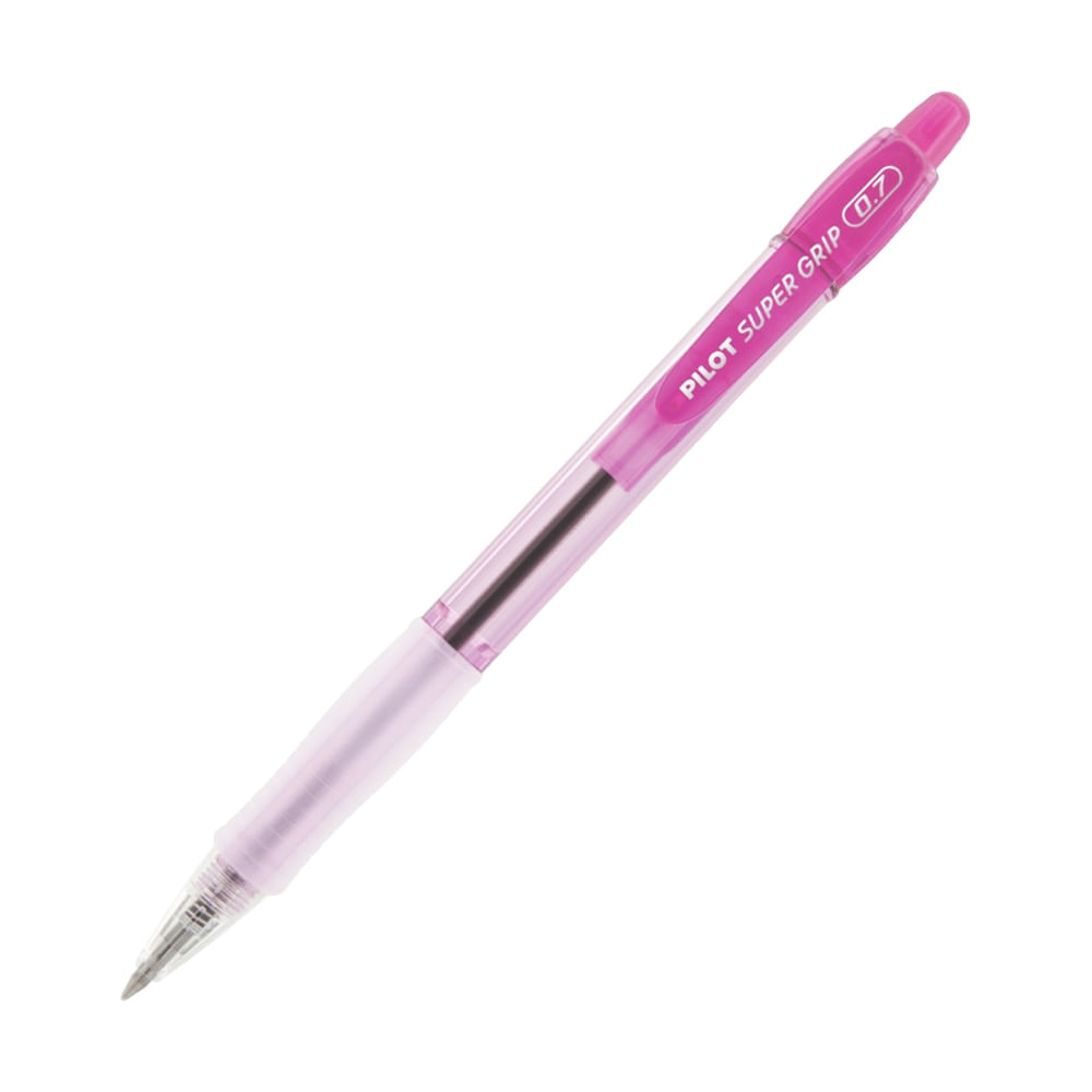 Caneta Esferográfica BPGP-10R Super Grip 07mm Rosa 148003 Pilot - UN ...