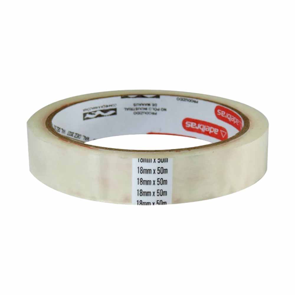 Fita Adesiva 18x50 transparente Qualitap 0016 Adelbras - 7RL - Atacado ...