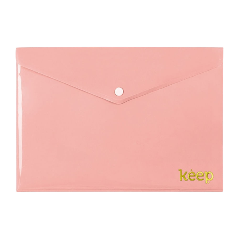 Pasta Envelope com Botão A5 Rosa EI143 Keep - UN - Atacado São Paulo ...