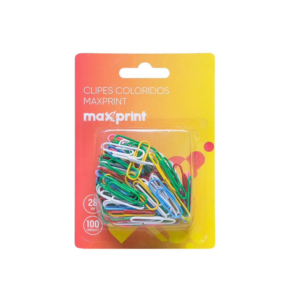 Clips Colorido 0018 Maxprint - 100UN - Atacado São Paulo :: Atacado de ...